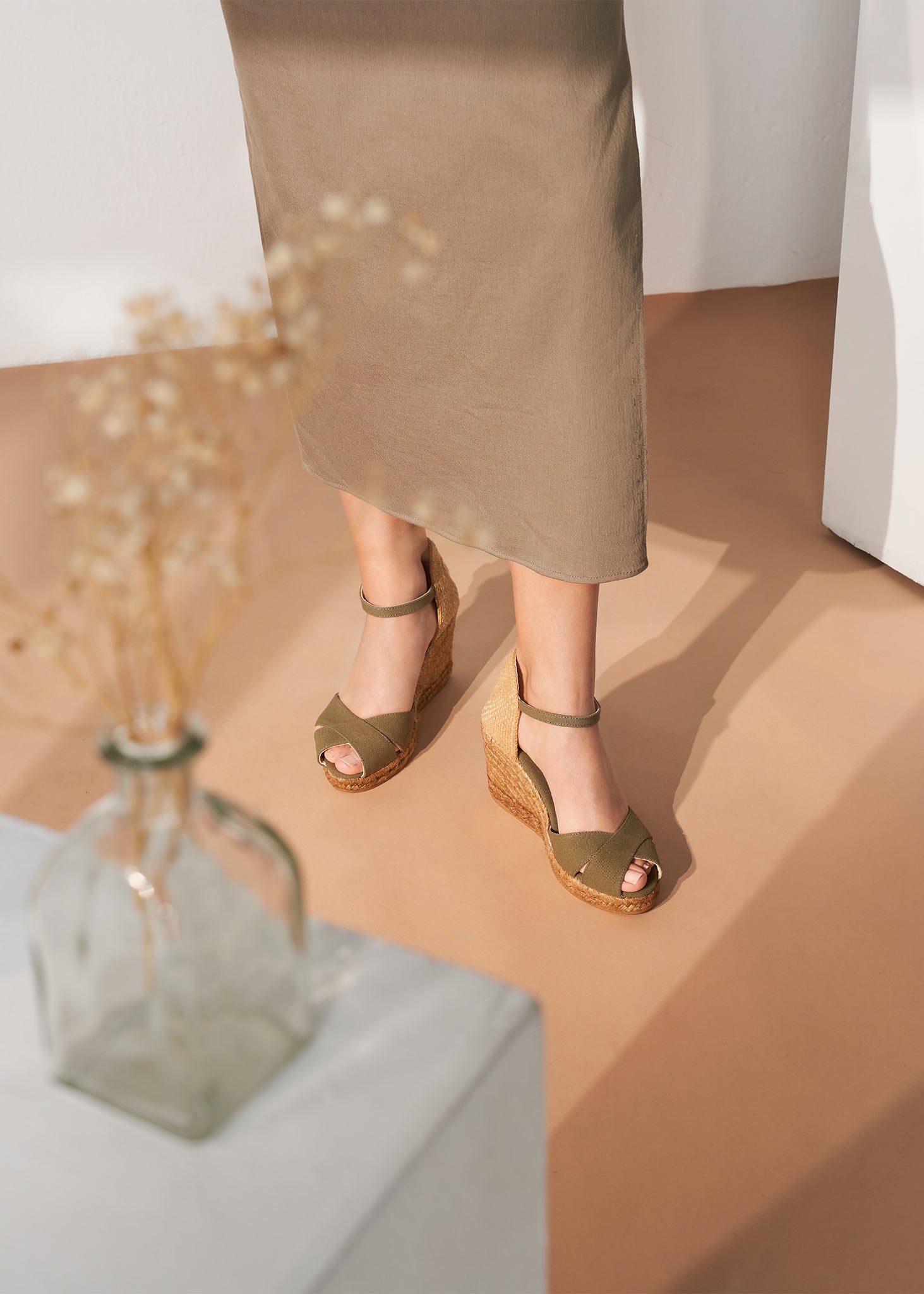 Women's Olive Green Wedges – Viscata