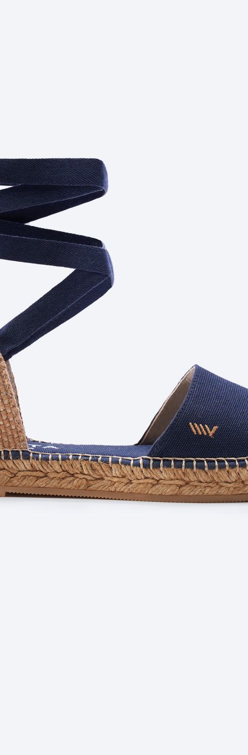 Candell Canvas Espadrille Flats | Natural Jute – Viscata